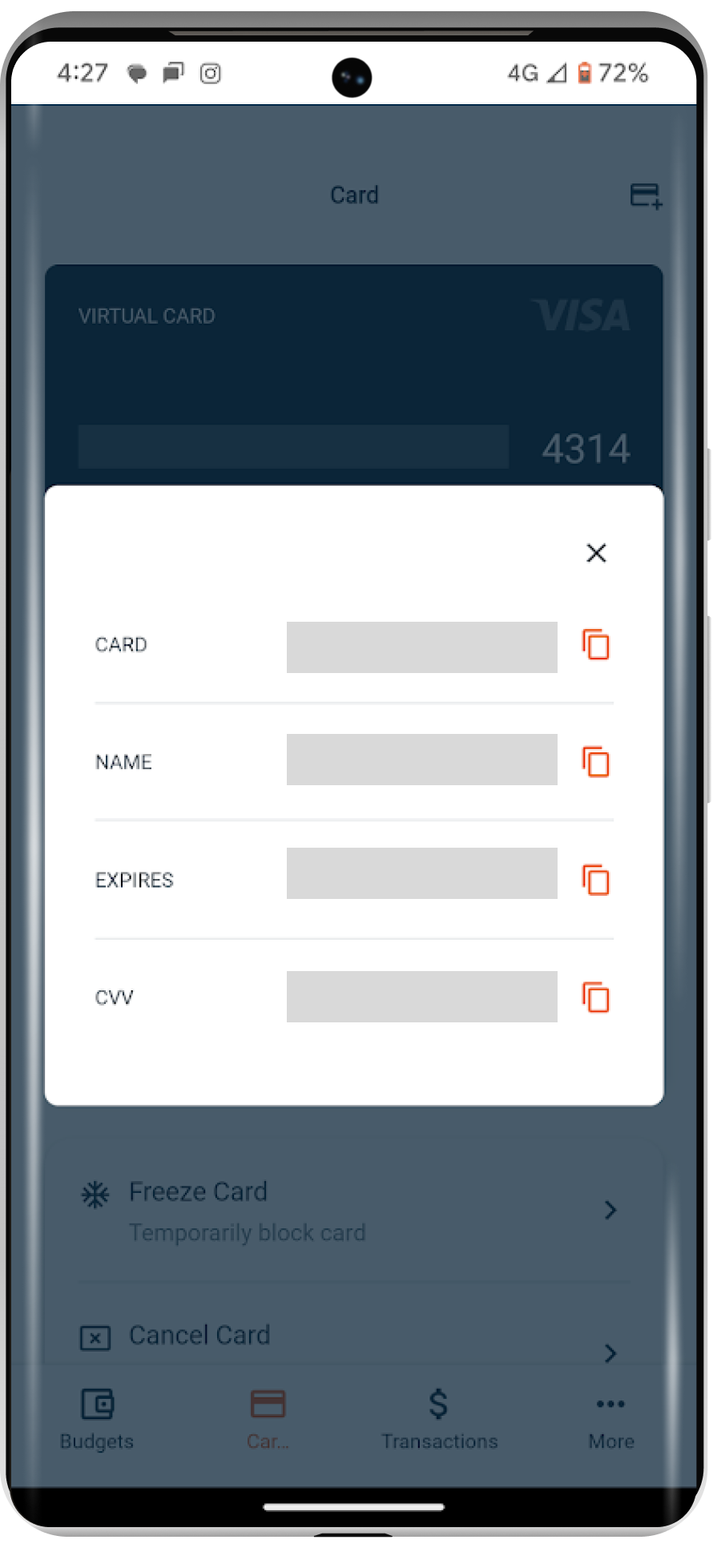 What is a virtual card?